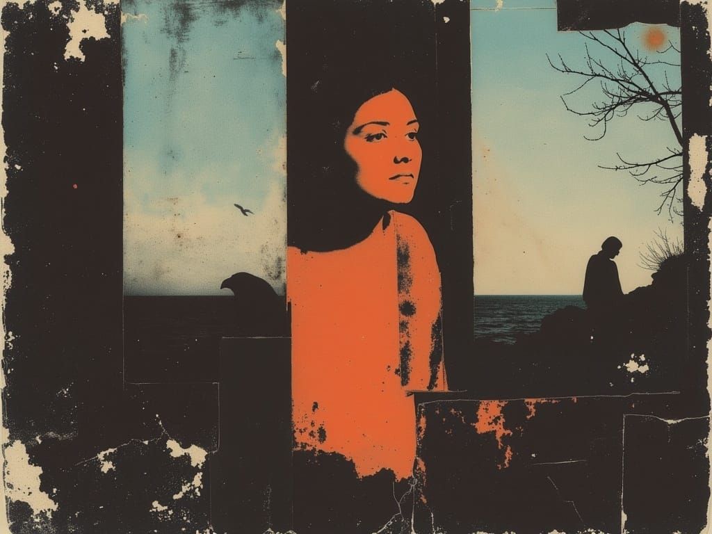 Woman by Window in Vintage Autochrome Style - AI Art