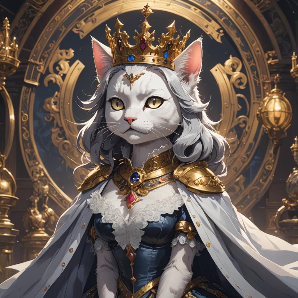 Queen cat - AI Generated Artwork - NightCafe Creator