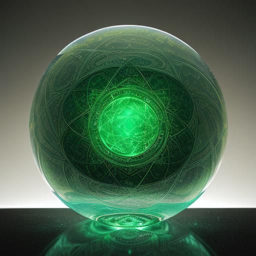 a bizarre transparent sphere with the secrets of the universe - AI ...