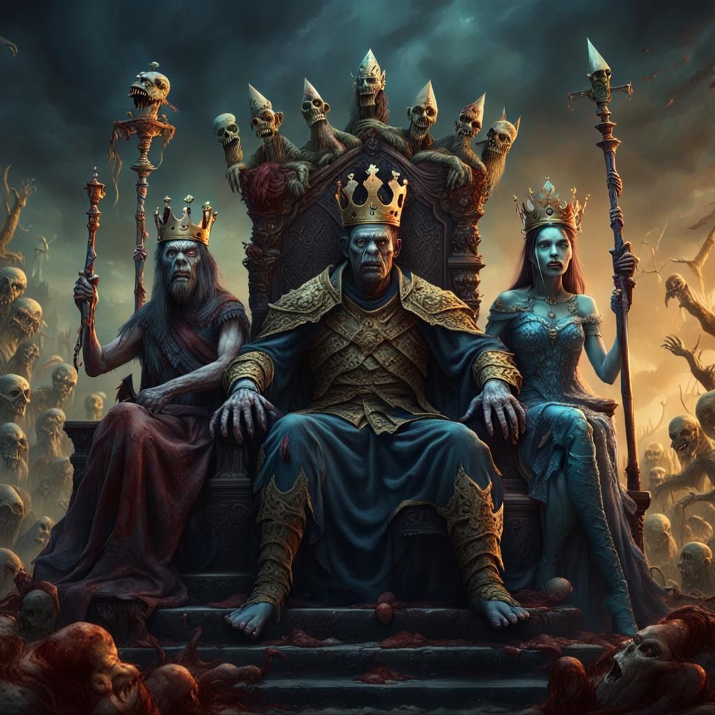 All Hail the Zombie King - AI Generated Artwork - NightCafe Creator