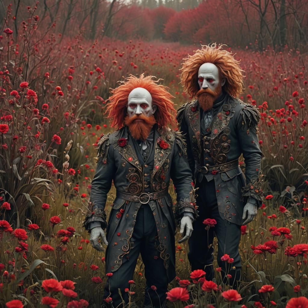 The ginger ghosts - AI Generated Artwork - NightCafe Creator