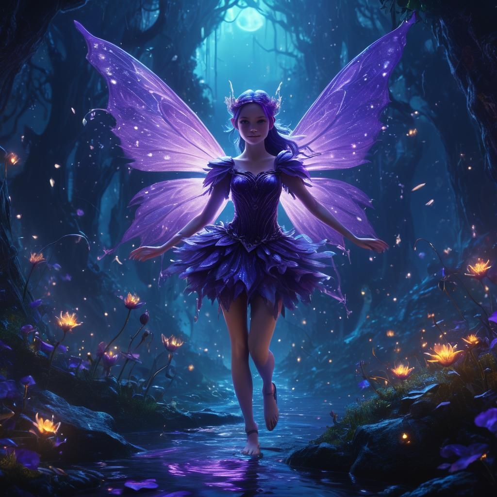 A purple fairy painting the world in a new light to fight off the ...