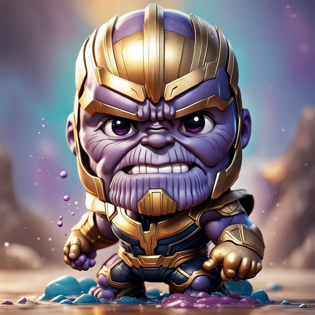 Chibi Thanos - AI Generated Artwork - NightCafe Creator