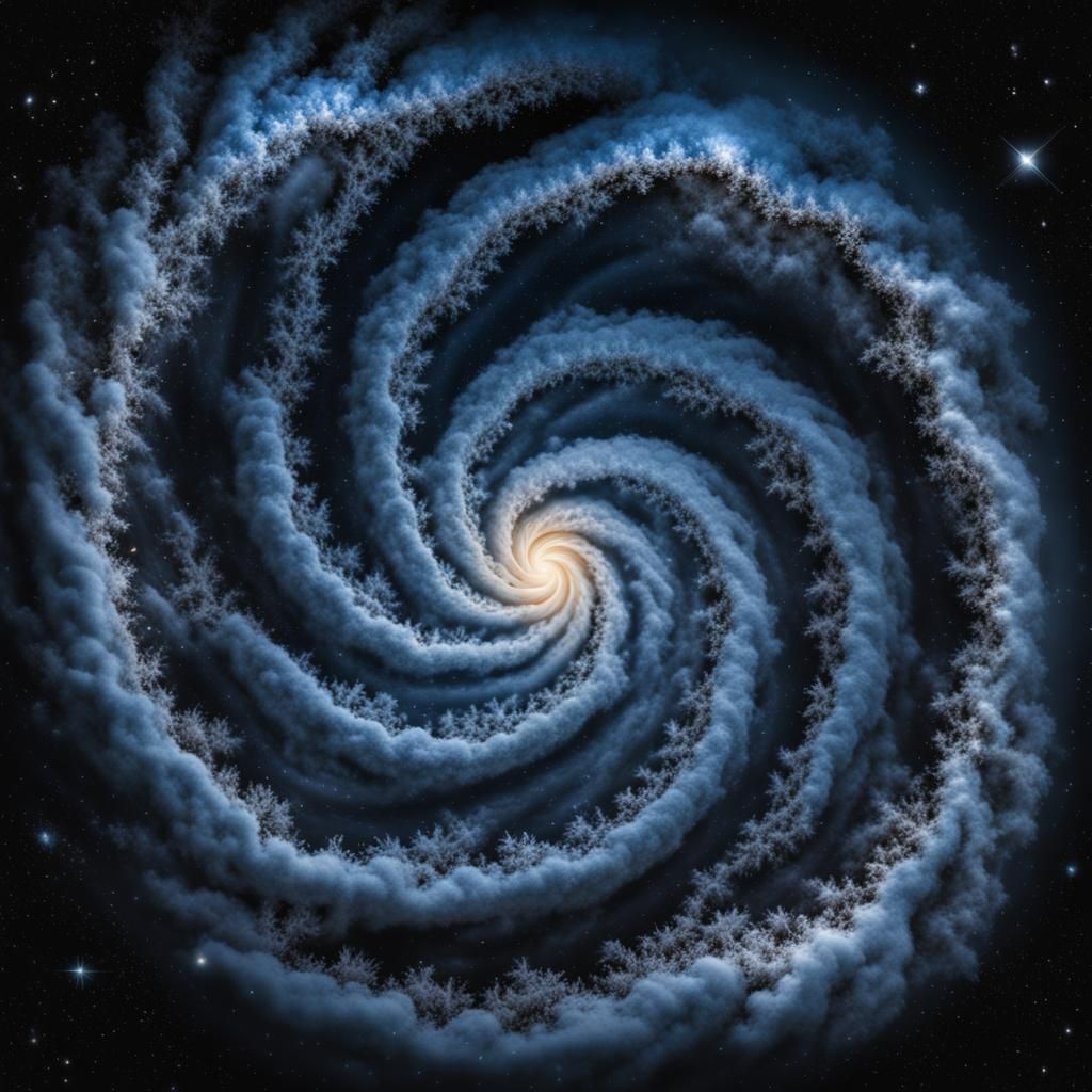 Mesmerizing Molecular Swirl - AI Generated Artwork - NightCafe Creator