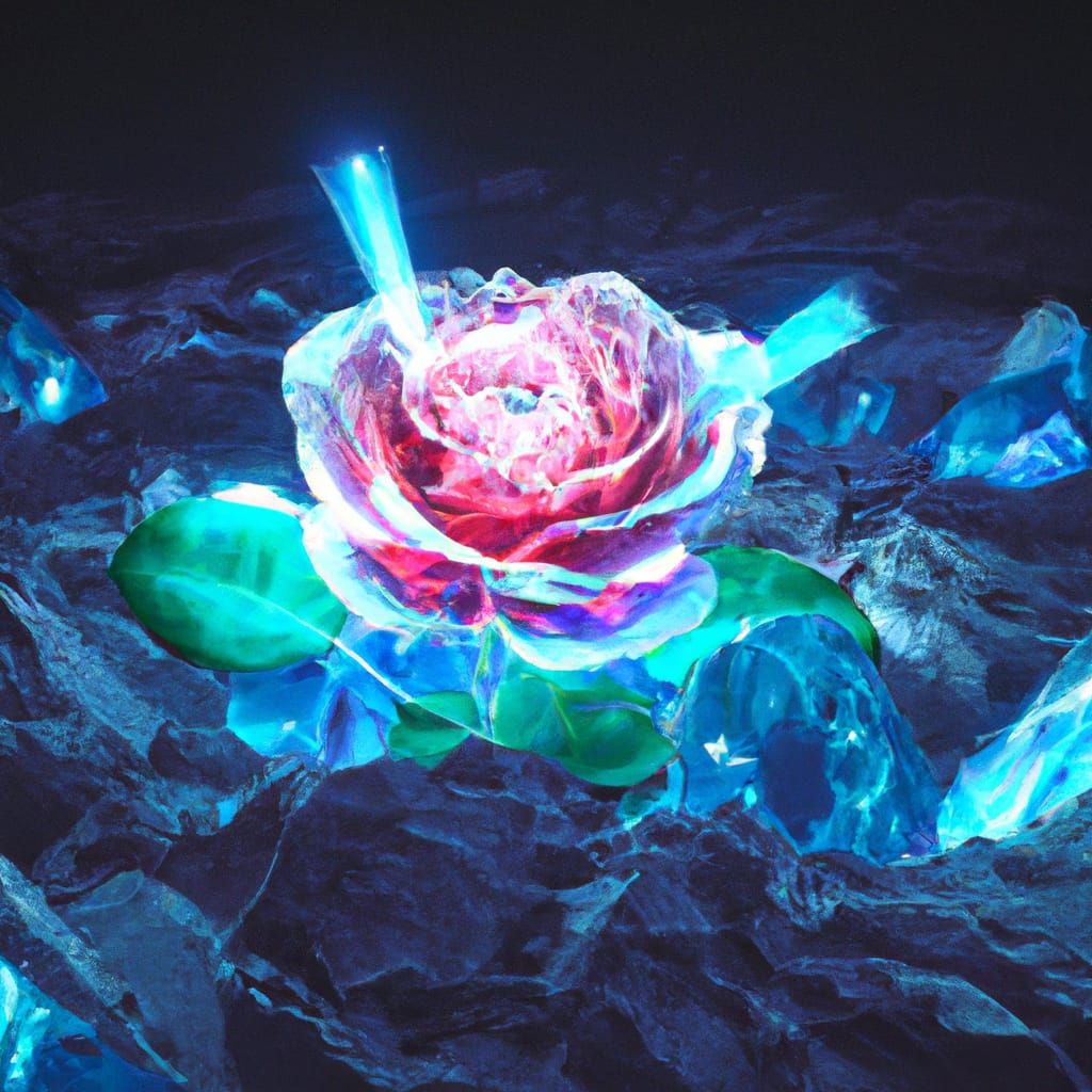 The Luminous Rose - AI Generated Artwork - NightCafe Creator