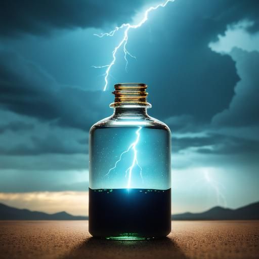 Capturing lightning in a bottle - AI Generated Artwork - NightCafe Creator
