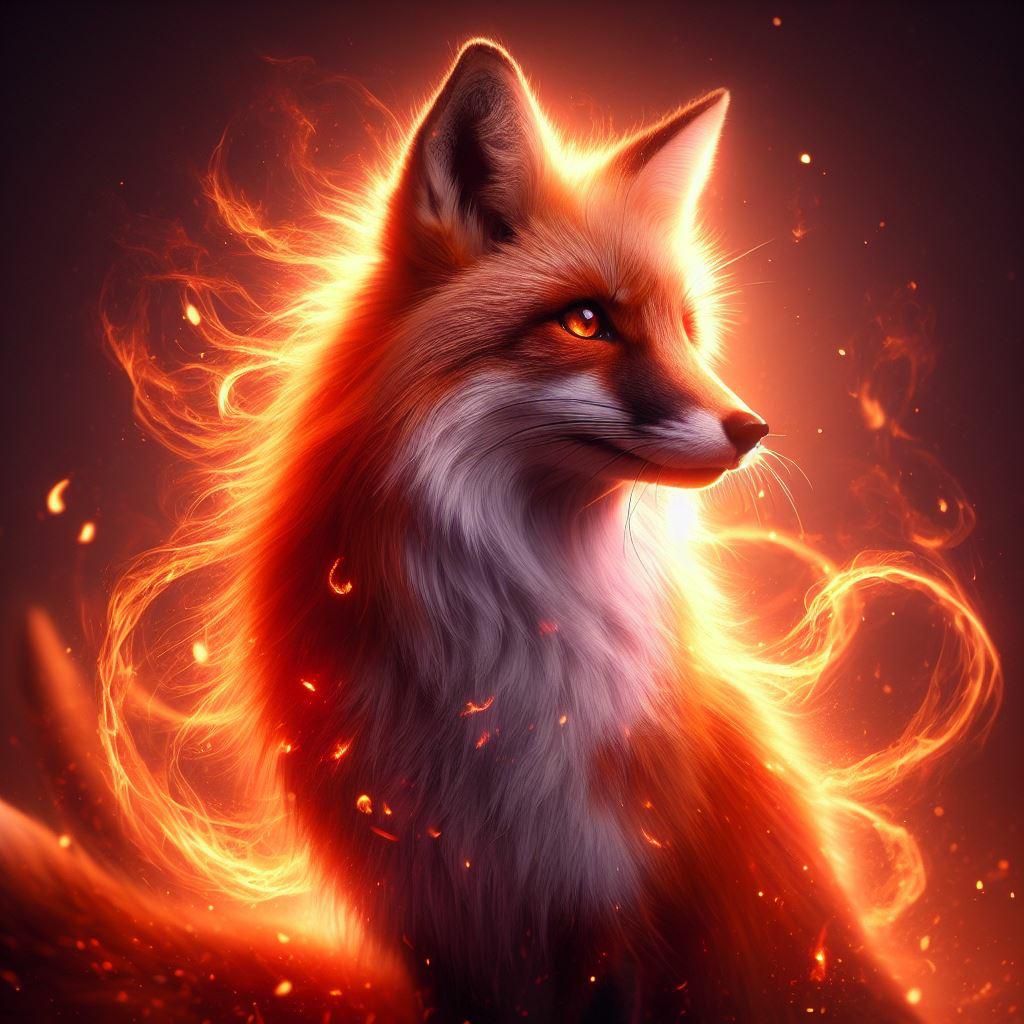 Fire foxes - AI Generated Artwork - NightCafe Creator