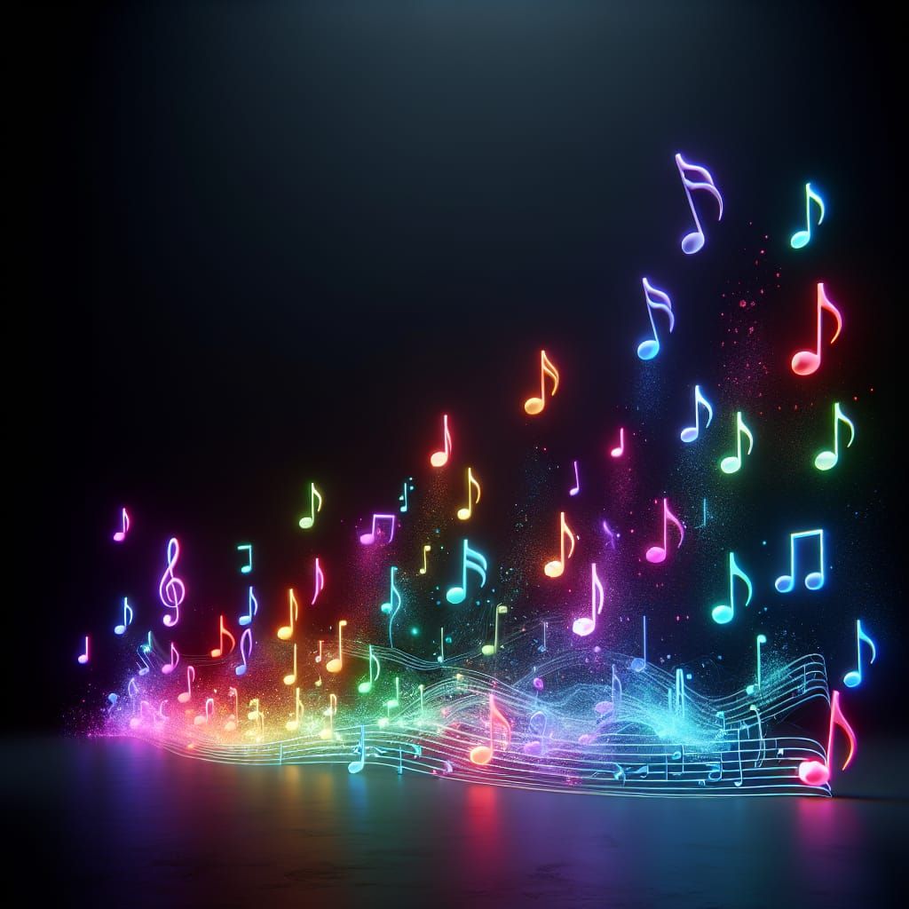 Musical Notes - AI Generated Artwork - NightCafe Creator