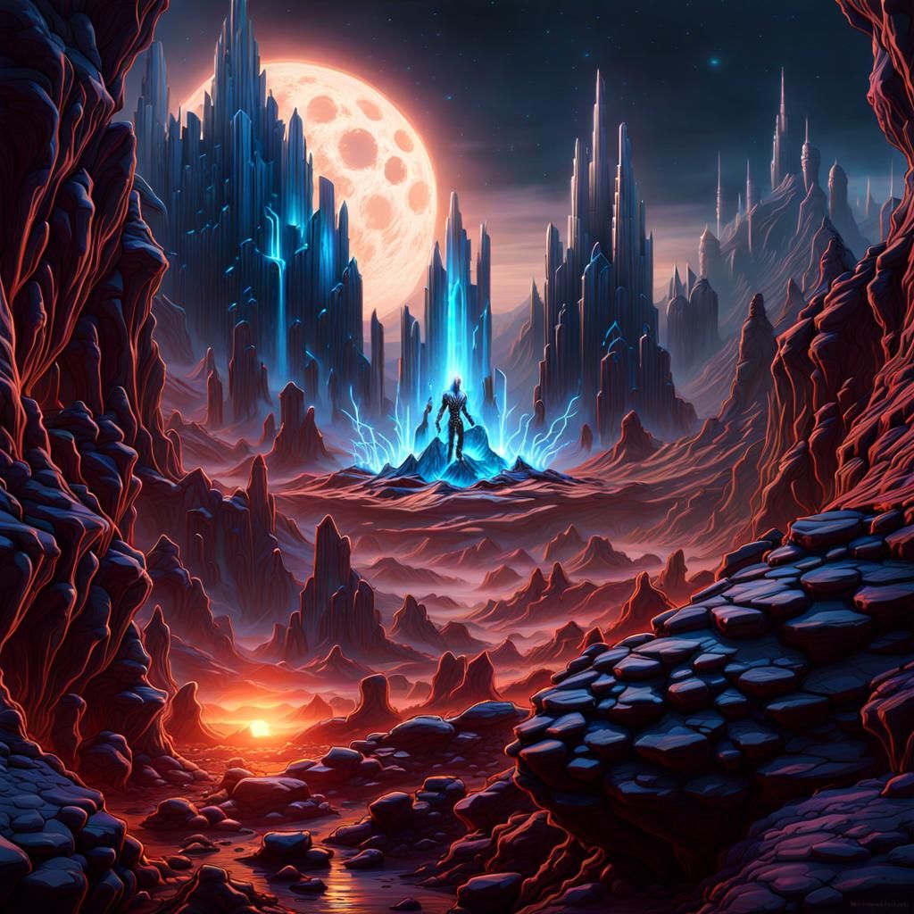 Alien sentient (crystalline) entity - AI Generated Artwork - NightCafe ...