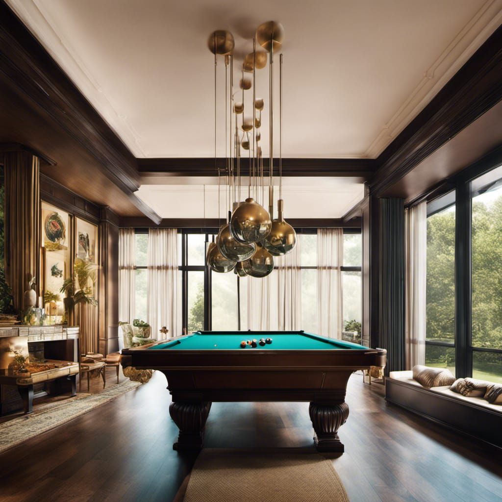Modernist billiard room - AI Generated Artwork - NightCafe Creator