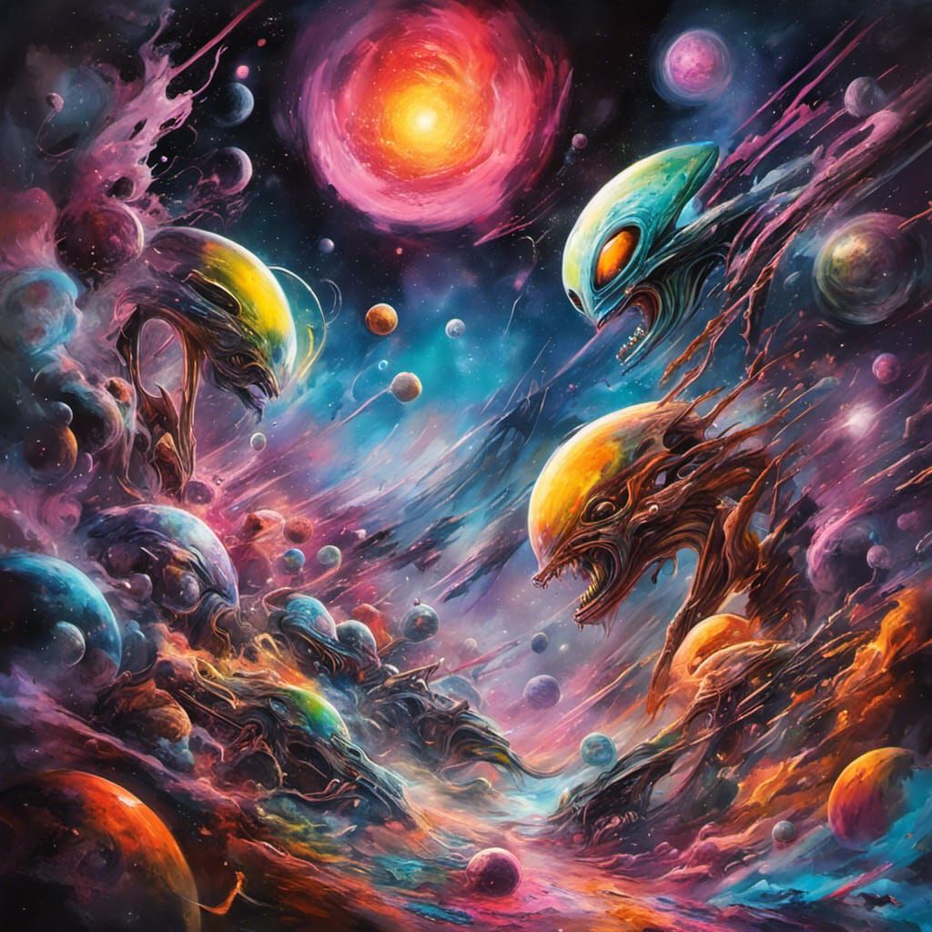 Alien worlds - AI Generated Artwork - NightCafe Creator