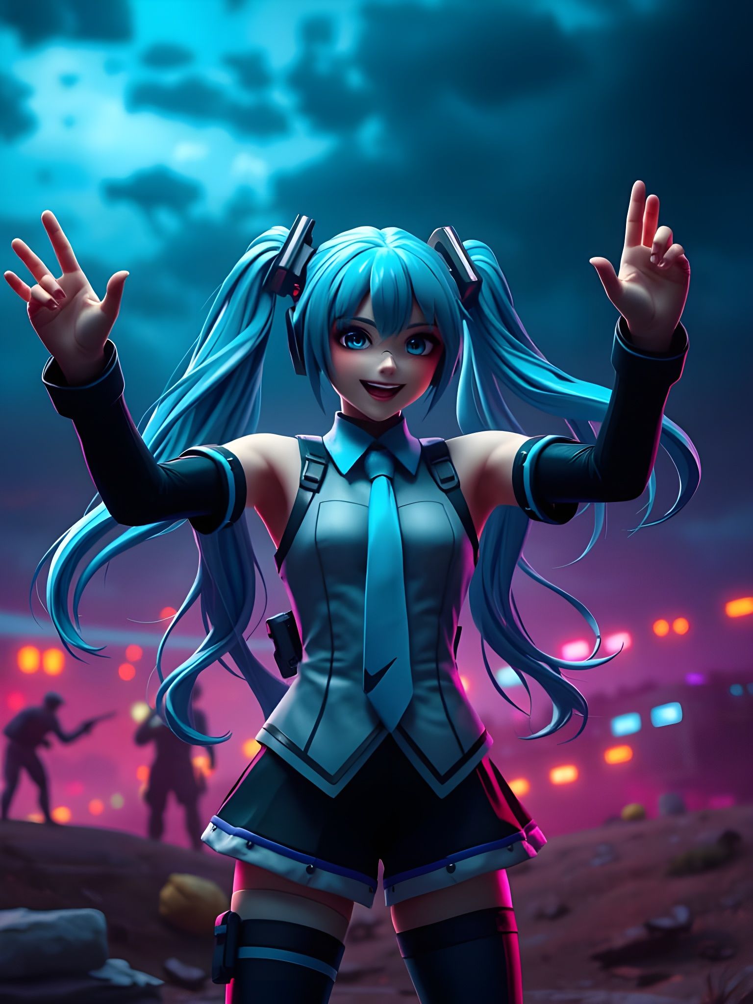 Hatsune Miku emote - Hatsune Miku emote
