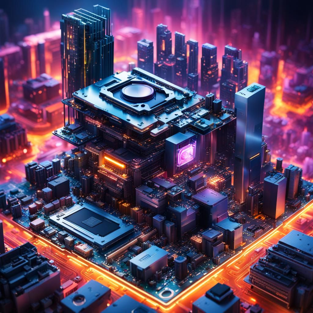 Internet city - AI Generated Artwork - NightCafe Creator