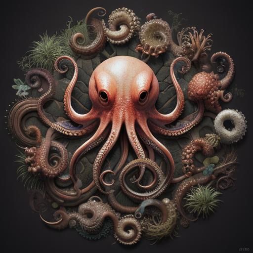 octopus dad - AI Generated Artwork - NightCafe Creator