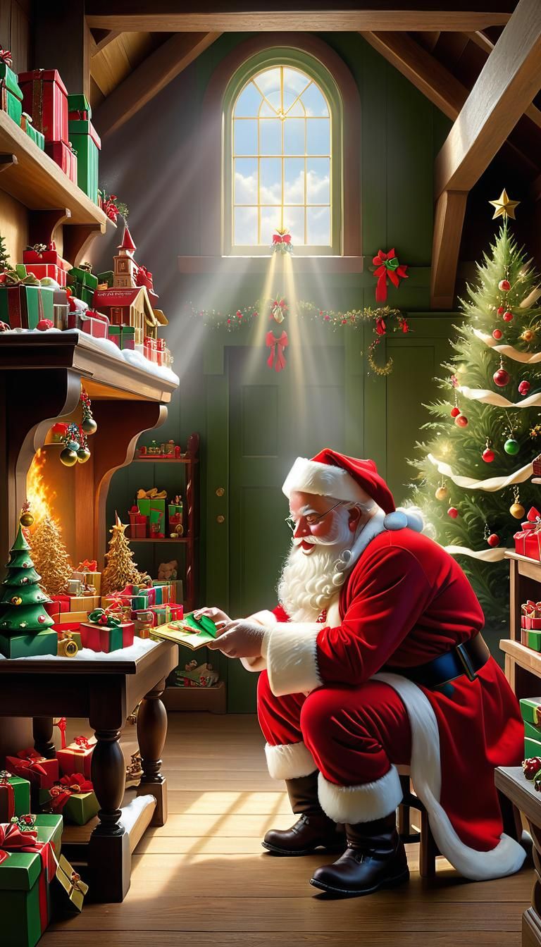 Santa - AI Generated Artwork - NightCafe Creator