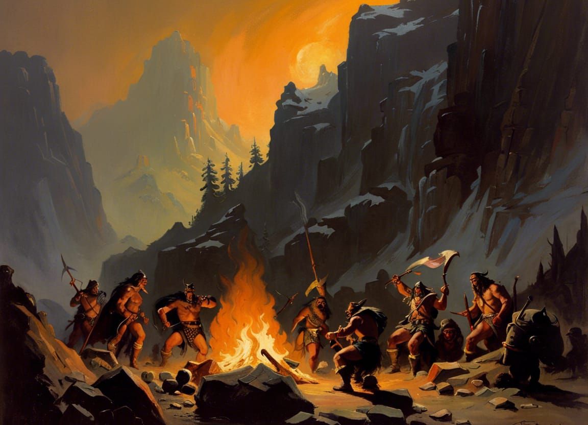 Orc camp - AI Generated Artwork - NightCafe Creator