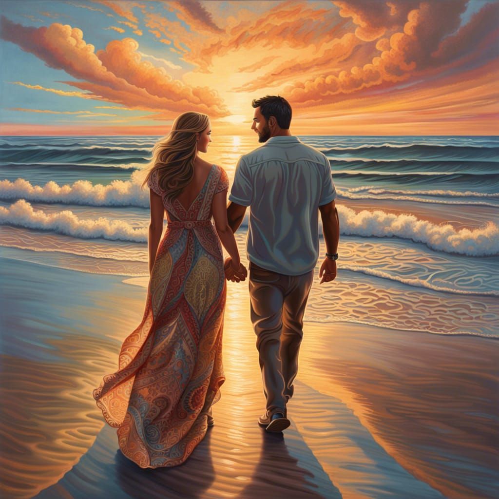 Two Humans Wandering - AI Generated Artwork - NightCafe Creator