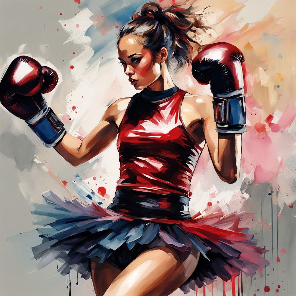 A dancing boxer - AI Generated Artwork - NightCafe Creator