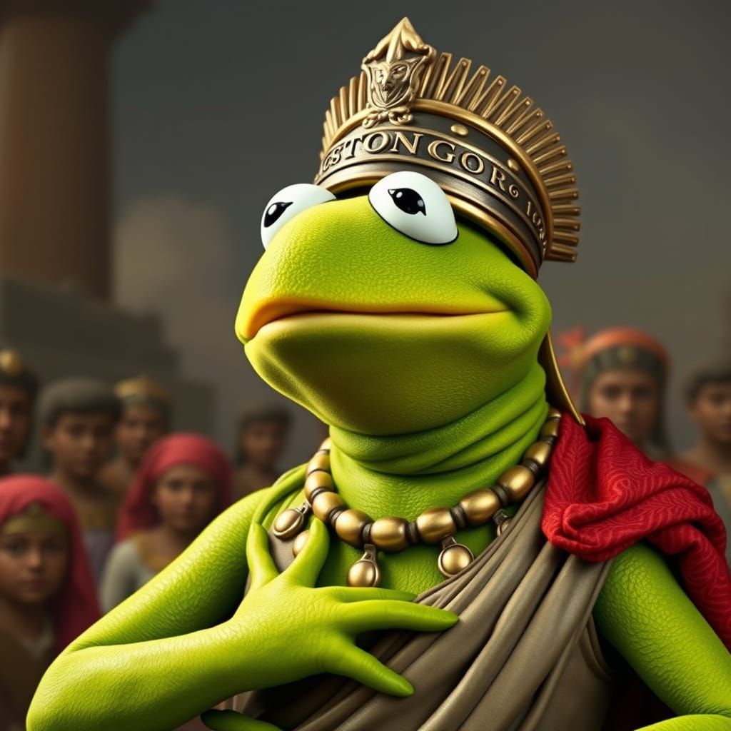 Kermit the Frog as Marcus Aurelius in the Roman Empire