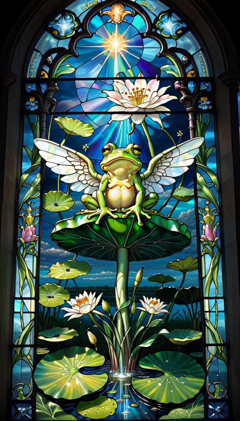Frog Angel - AI Generated Artwork - NightCafe Creator