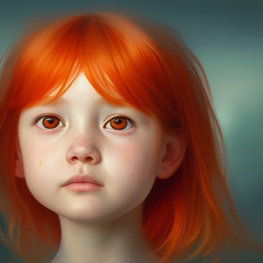 Cute Red Haired Girl Ai Generated Artwork Nightcafe Creator