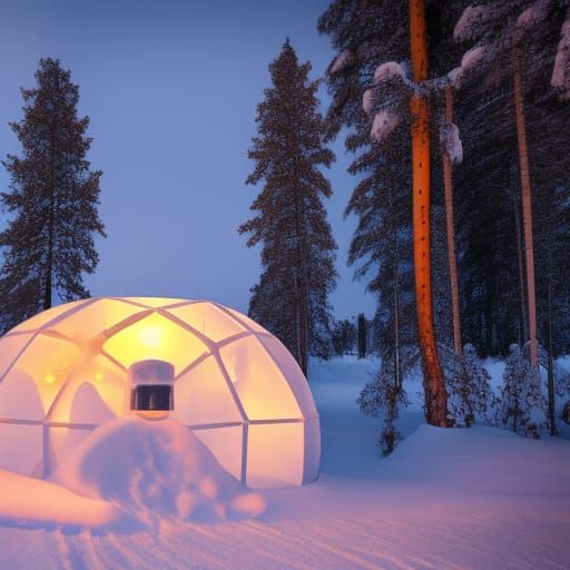 cozy igloo - AI Generated Artwork - NightCafe Creator