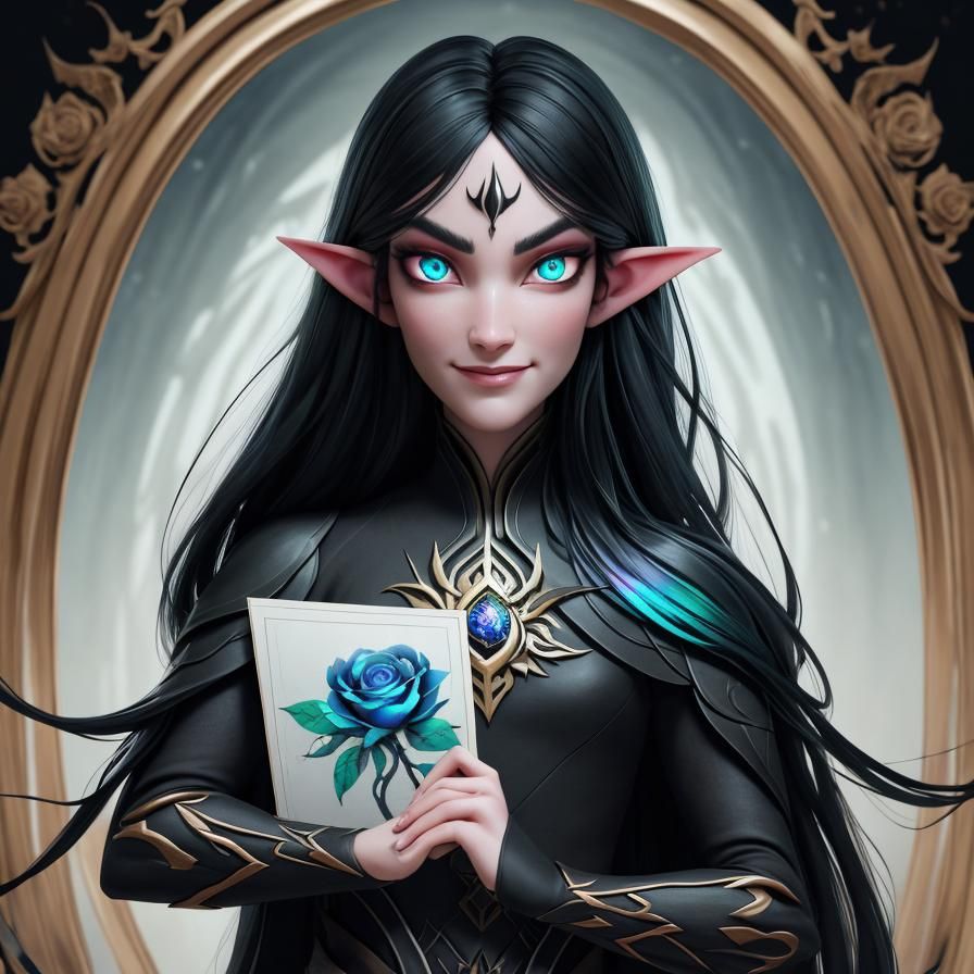 A beautiful evil elf girl - AI Generated Artwork - NightCafe Creator