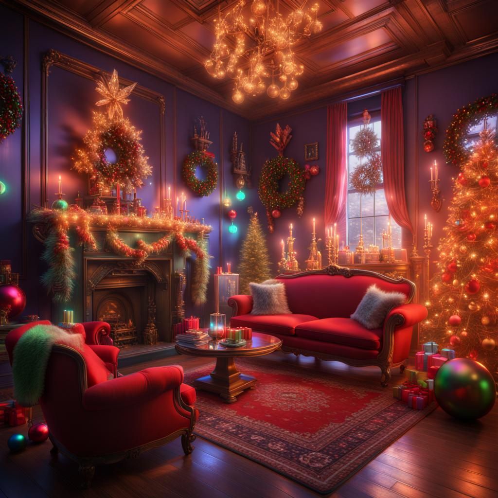 Maximalist Christmas 231216M - AI Generated Artwork - NightCafe Creator
