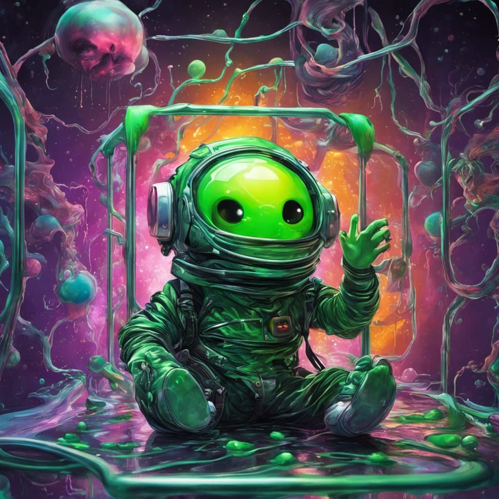 Cute Space Creature - AI Generated Artwork - NightCafe Creator