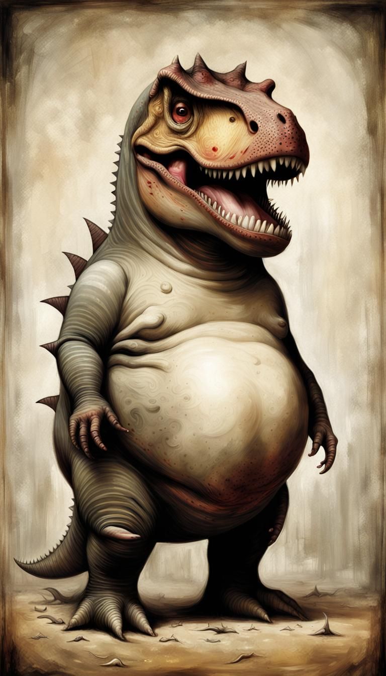 "Obese hip-hop Tyrannosaurus Rex": photograph by Stephen Gammell ...