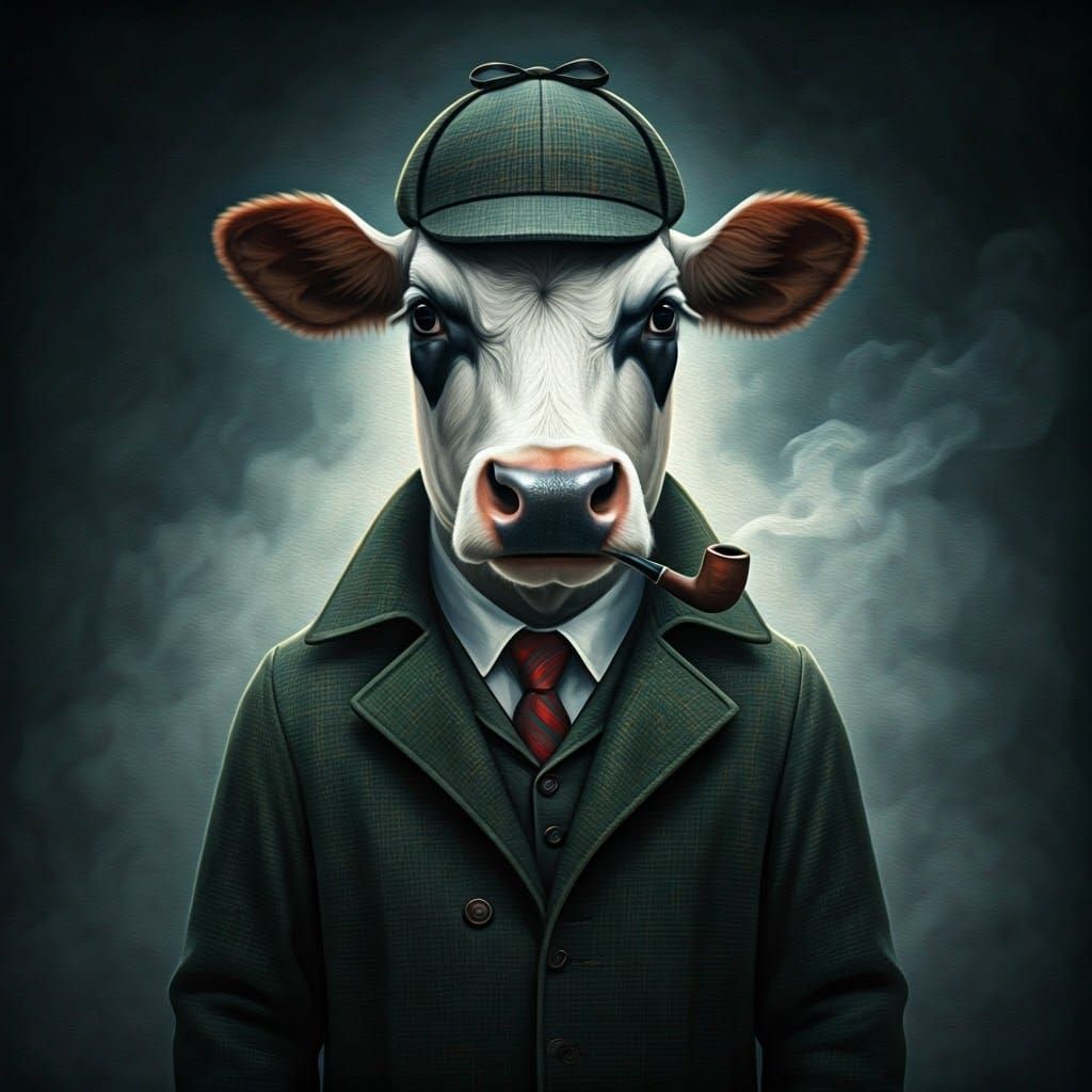 Element-dairy, Dear Watson ! - Mystical Cow Ponders in 17th-...