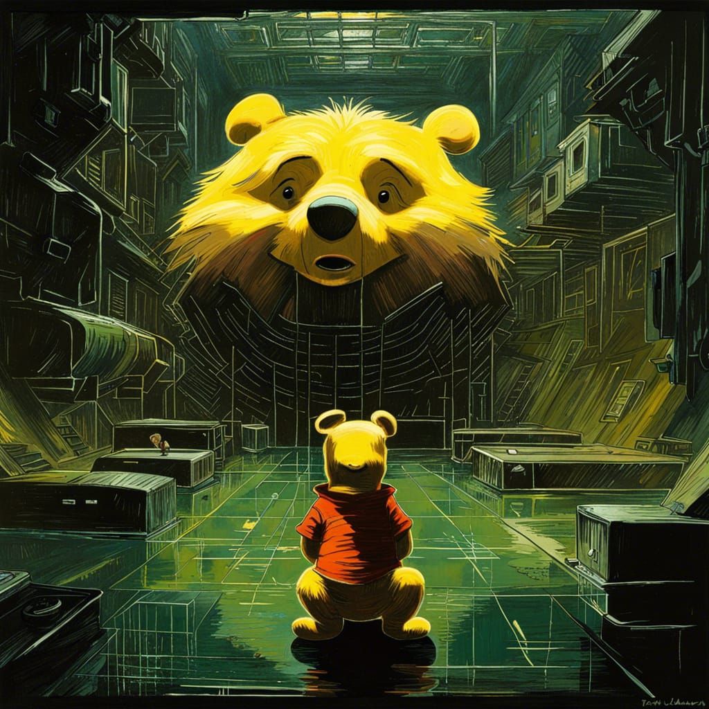 'Dwayne Johnson' as 'Winnie The Pooh' in 'The Matrix' - AI Generated ...