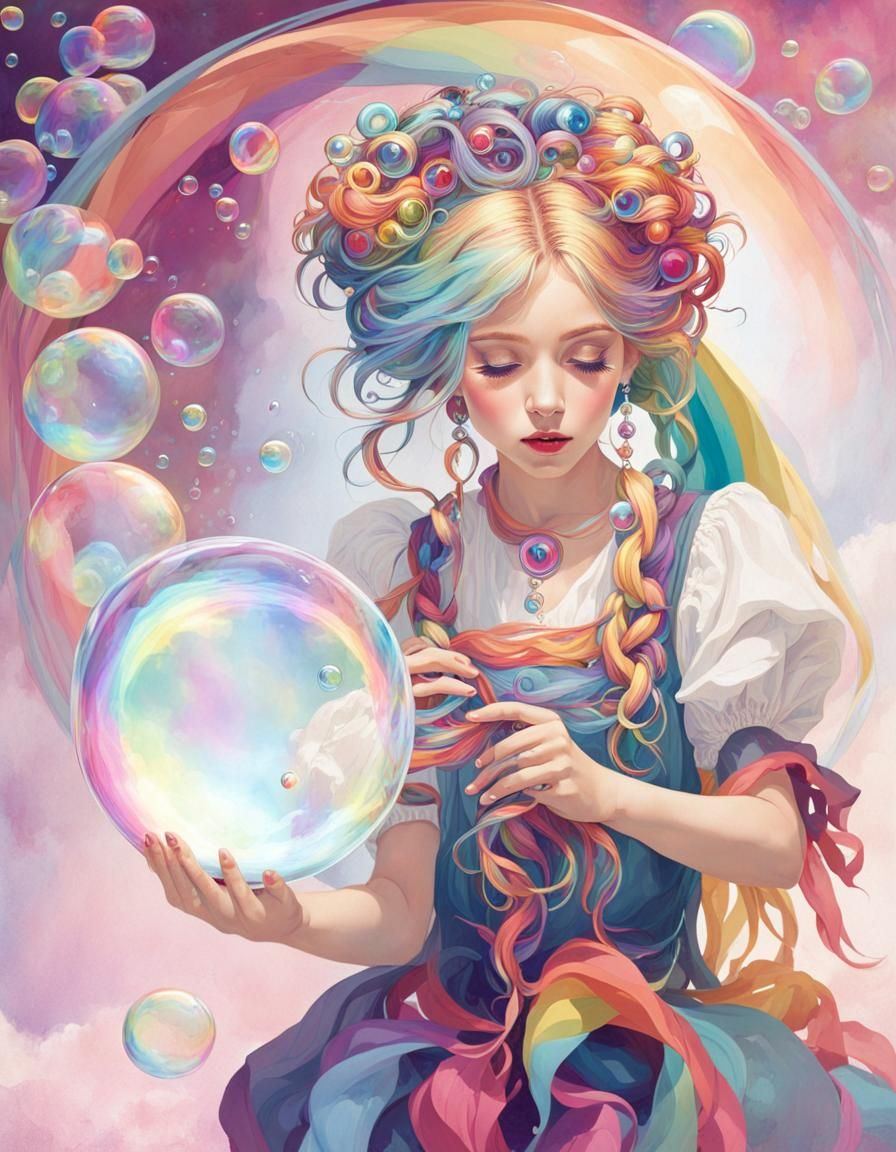 Bubble Bath Rhapsody - AI Generated Artwork - NightCafe Creator