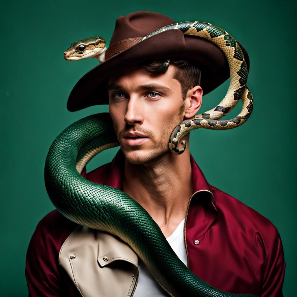 Snake Handler - AI Generated Artwork - NightCafe Creator