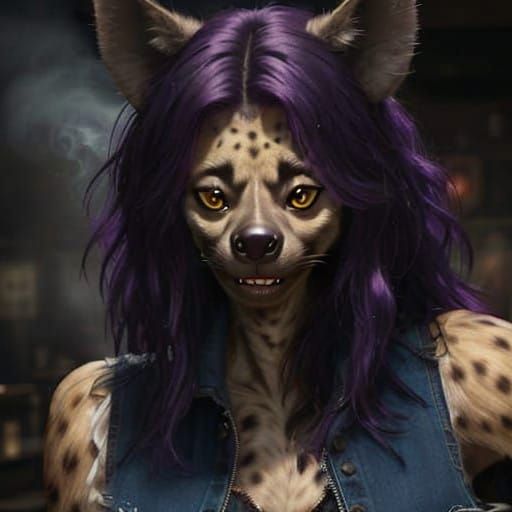 Smoky Scuzzy - Ethereal Feline Enchantress in a Smoky Tavern