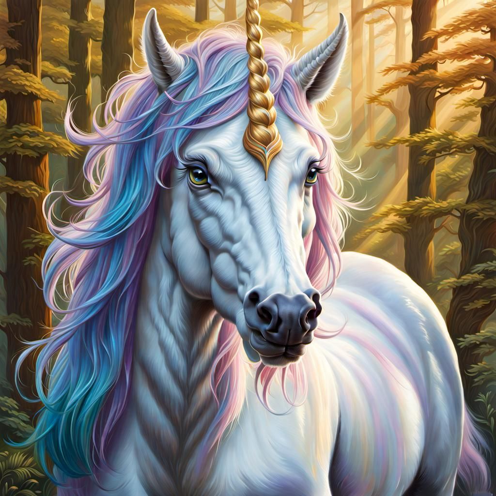 Beautiful magical unicorn - AI Generated Artwork - NightCafe Creator