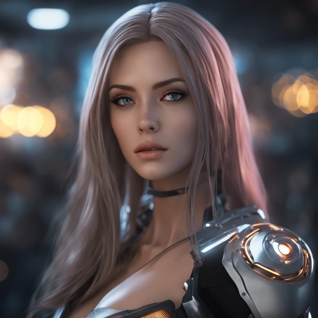 cyber-girl - AI Generated Artwork - NightCafe Creator