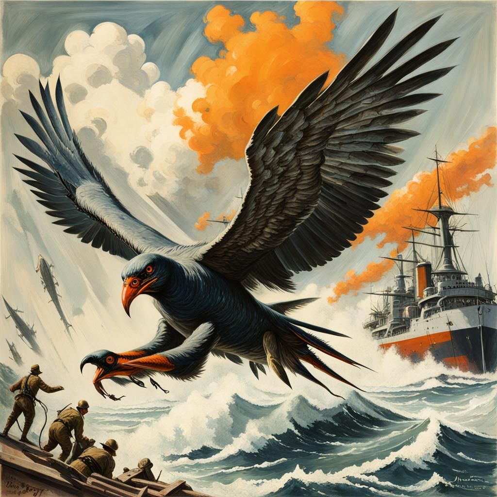 Monstrous Bird - AI Generated Artwork - NightCafe Creator