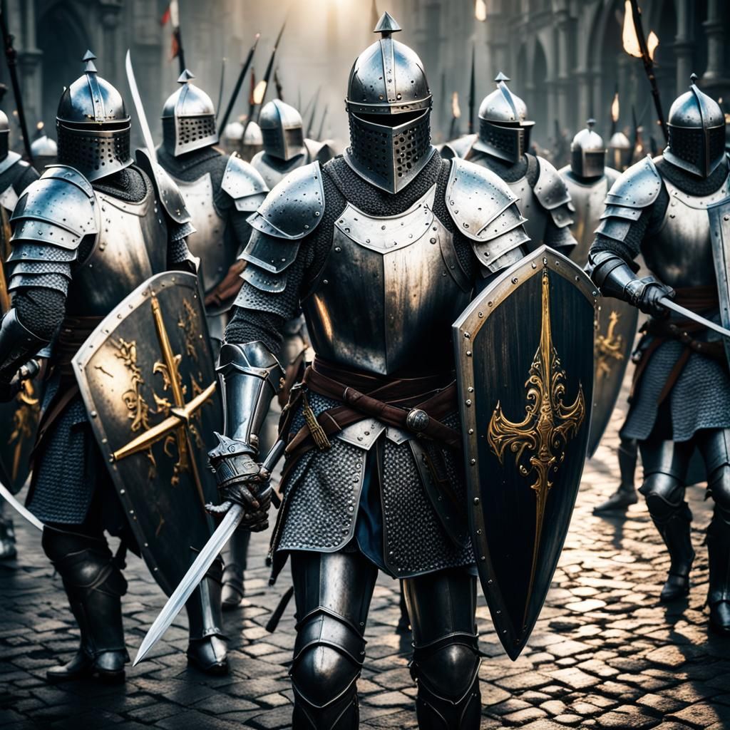 Midevil Knights VI - AI Generated Artwork - NightCafe Creator