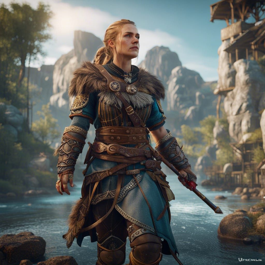 Assassin creed Valhalla Female Eivor - AI Generated Artwork - NightCafe ...