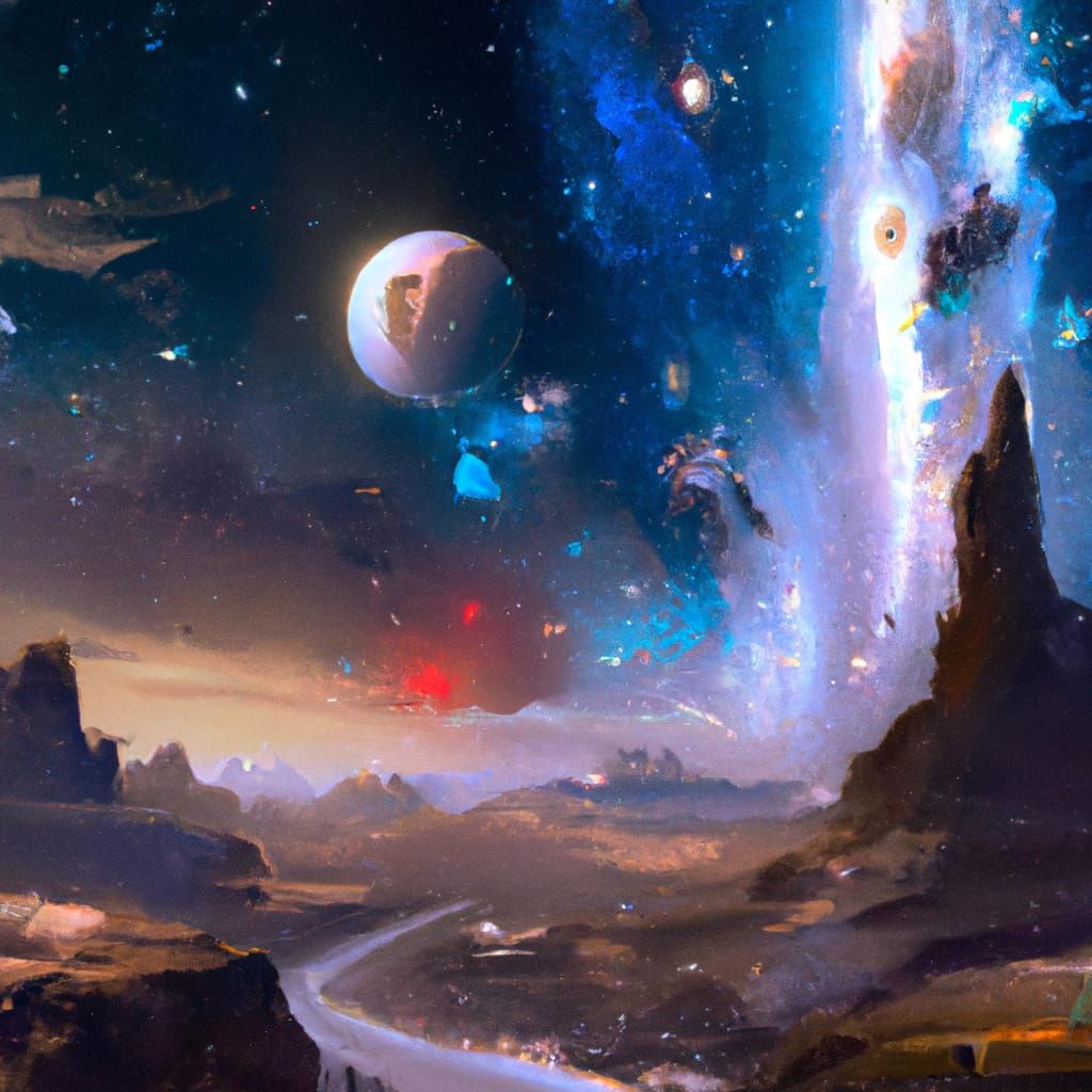 Night sky - AI Generated Artwork - NightCafe Creator