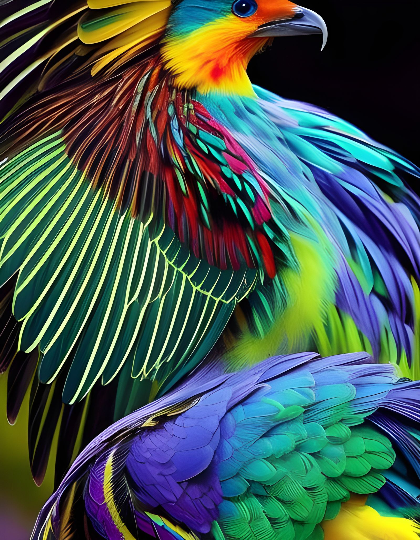 🌈Rainbow Phoenix🌈 - AI Generated Artwork - NightCafe Creator