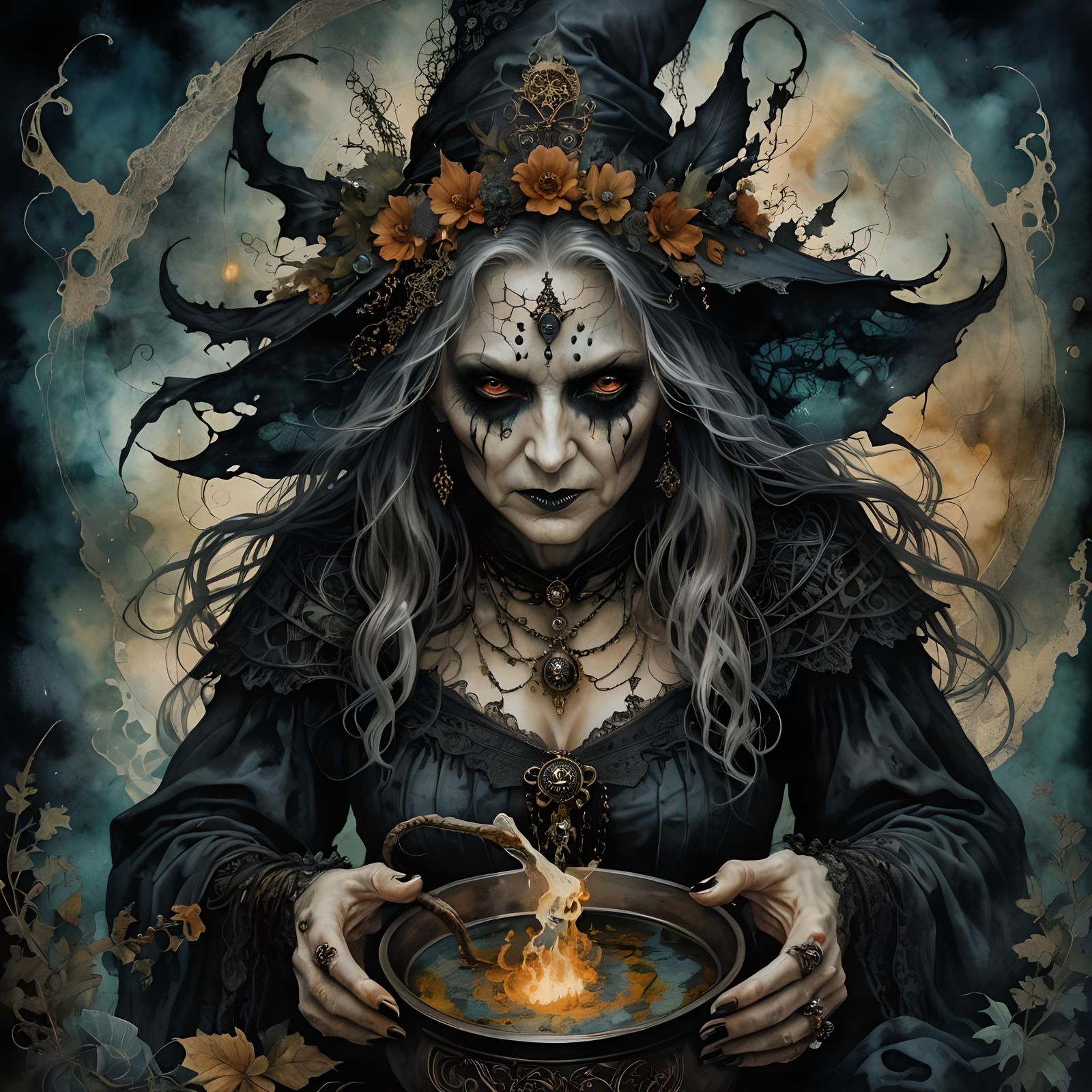 Ancient Witch - AI Generated Artwork - NightCafe Creator