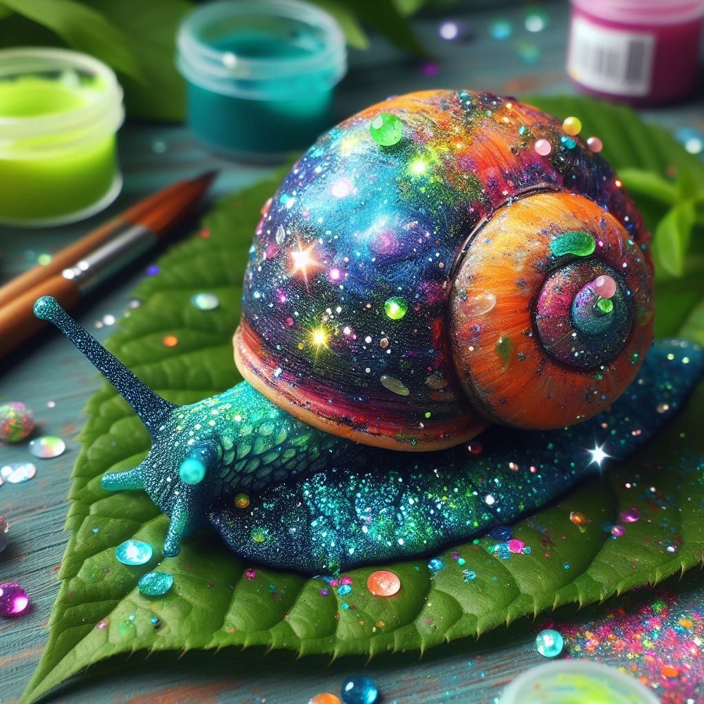 Galaxy snails - AI Generated Artwork - NightCafe Creator