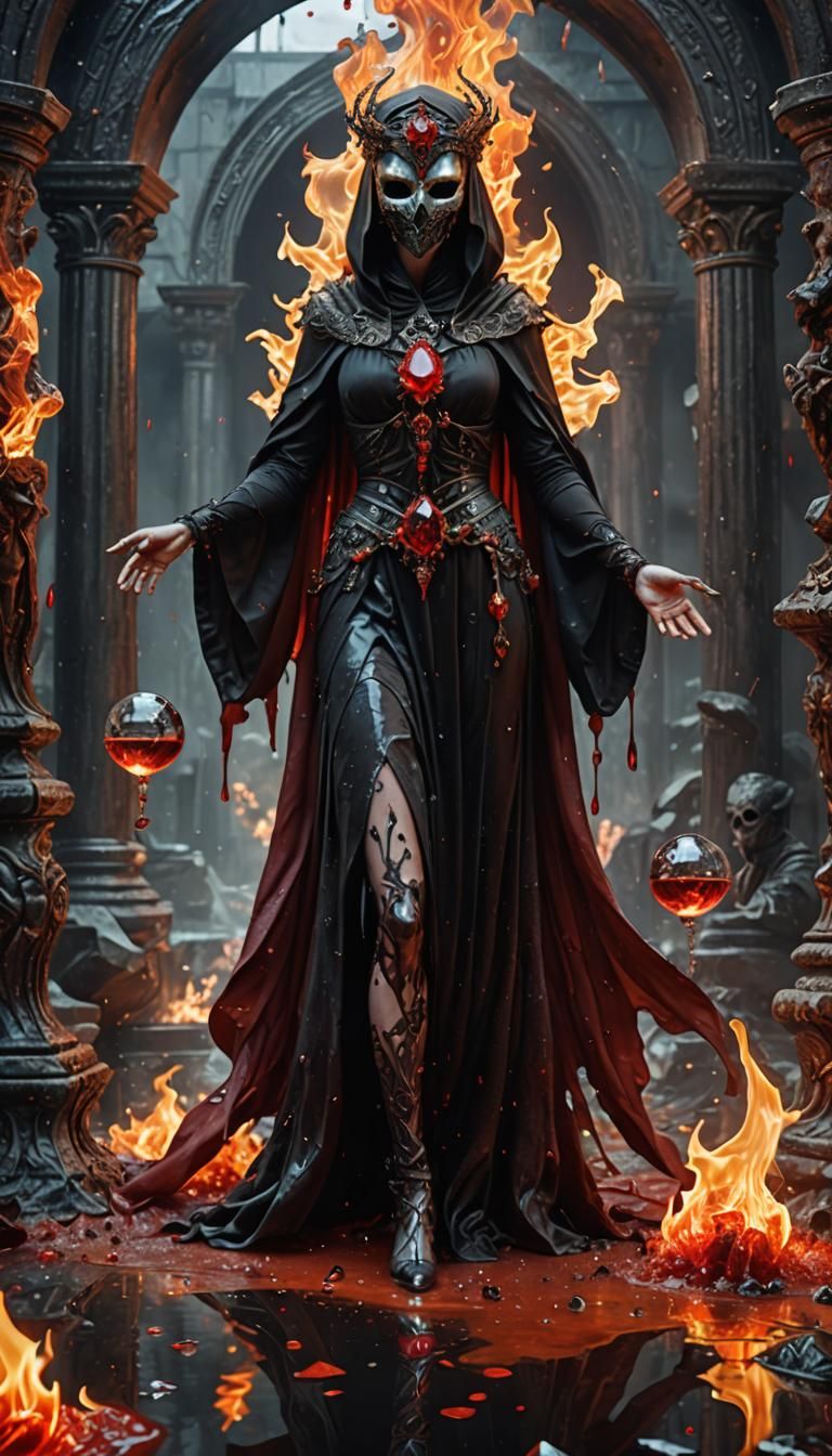 the Goddess of Plague and Disasters - AI Generated Artwork - NightCafe ...