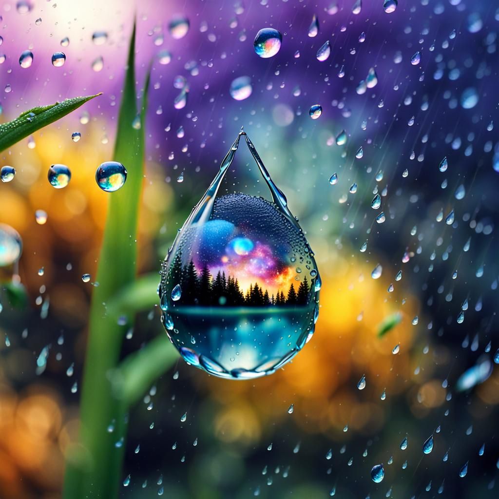 Magical Rain - AI Generated Artwork - NightCafe Creator