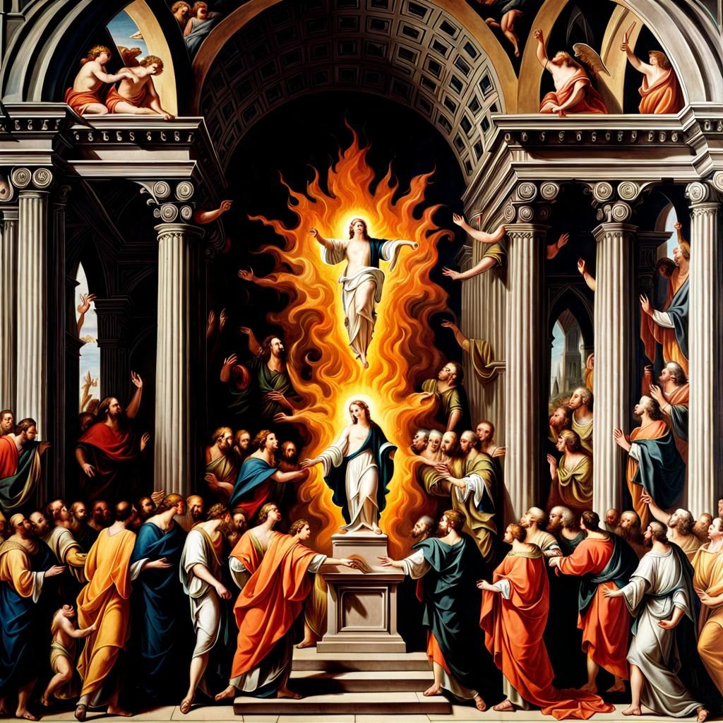 theologically and and aesthetically accurate Purgatory - AI Generated ...