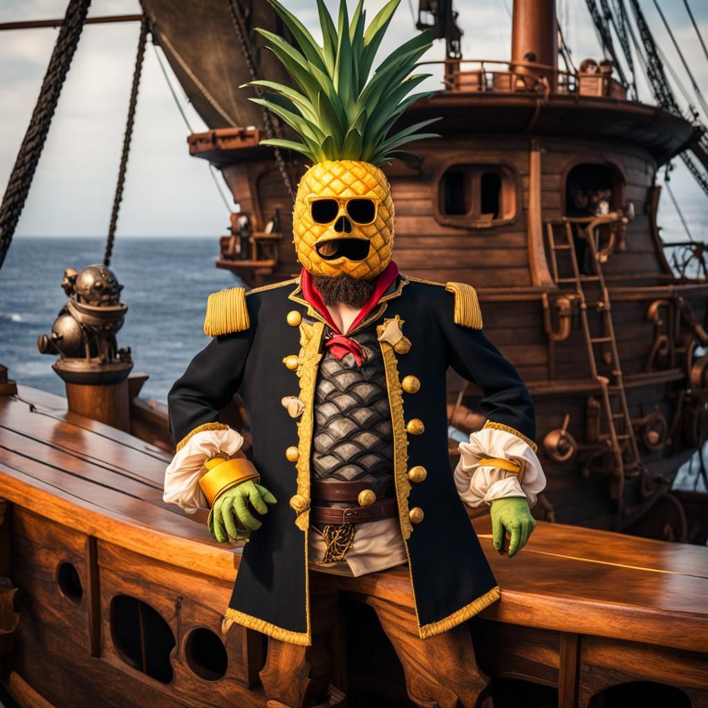 Captain pineapple - AI Generated Artwork - NightCafe Creator