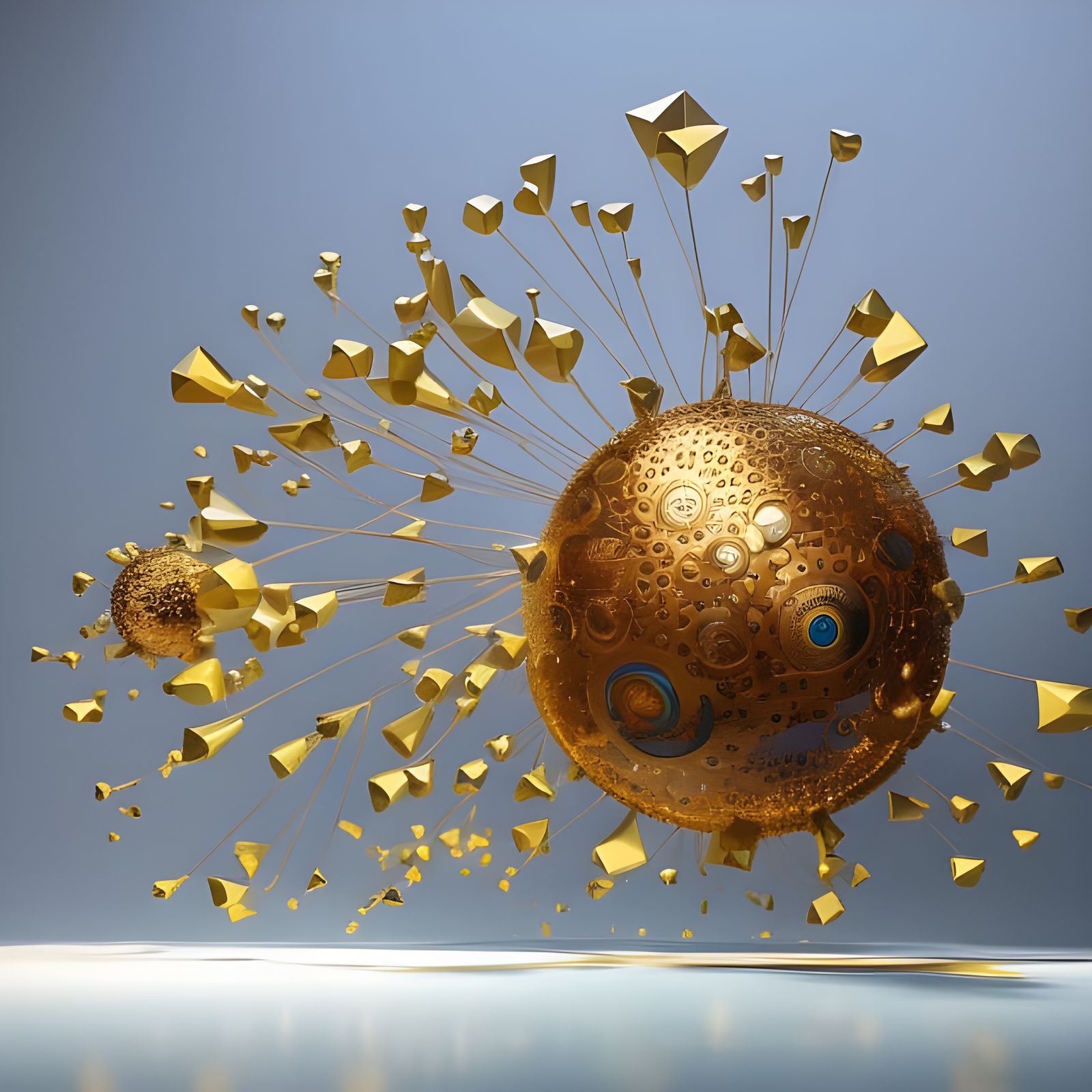 Anti-Gravity Object d'Art... - AI Generated Artwork - NightCafe Creator