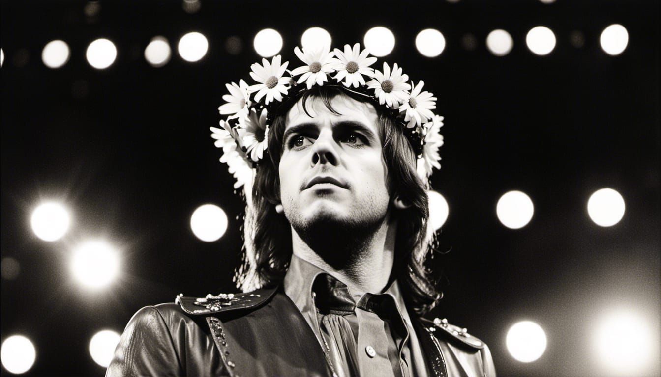 Very young Peter Gabriel. - AI Generated Artwork - NightCafe Creator